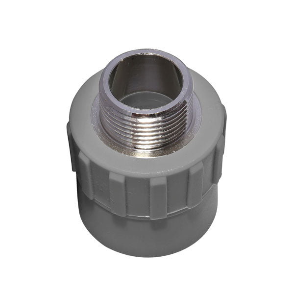 TERMINAL PPR 20MM 1/2 HE ROSCA METAL — Ferretería La Estrella